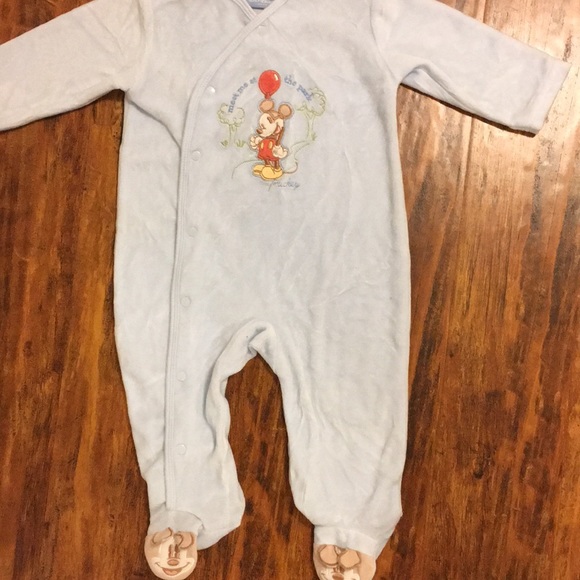 Disney | One Pieces | Adorable Walt Disney Mickey Mouse Infant Sleeper ...